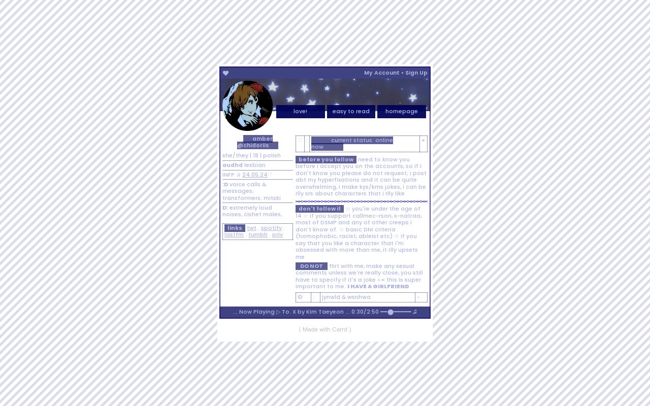 amber persona maniac